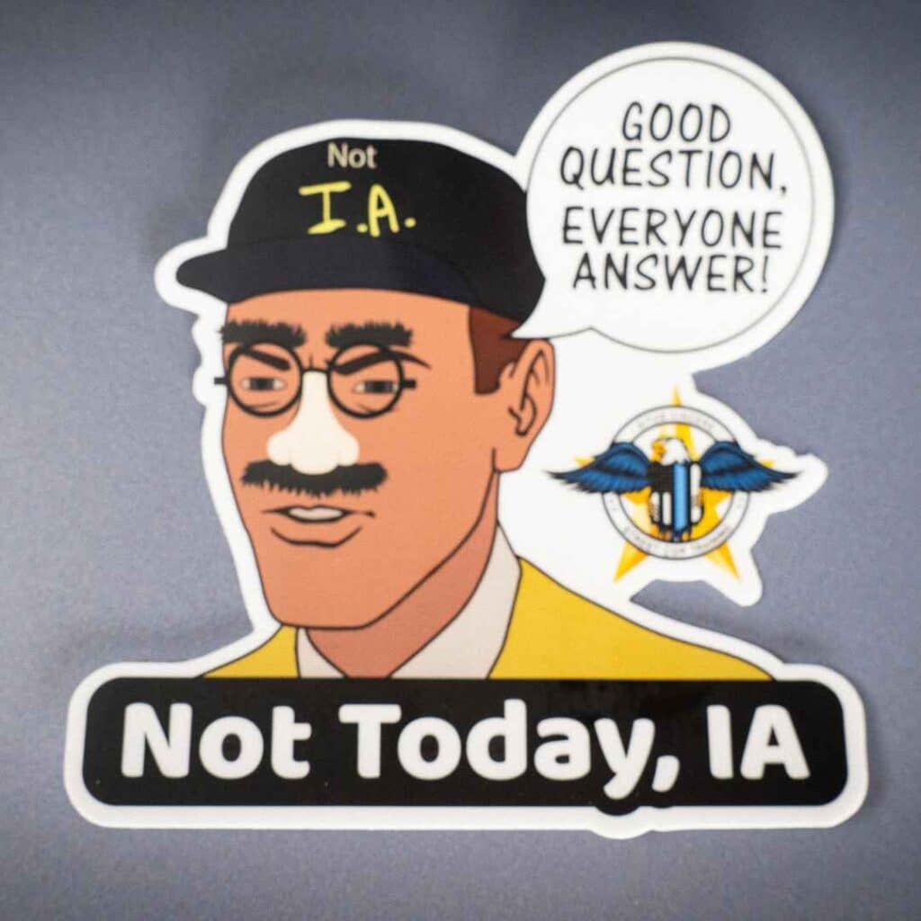 Not IA Sticker | Street Cop Training