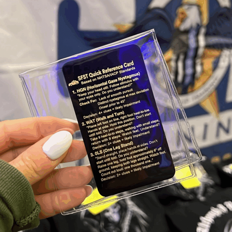 Metal Miranda/SFST Card | Street Cop Training